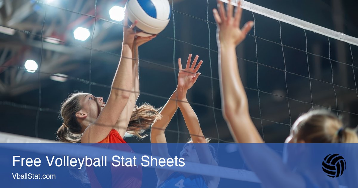 Free Printable Volleyball Stat Sheet Templates for Coaches | VballStat